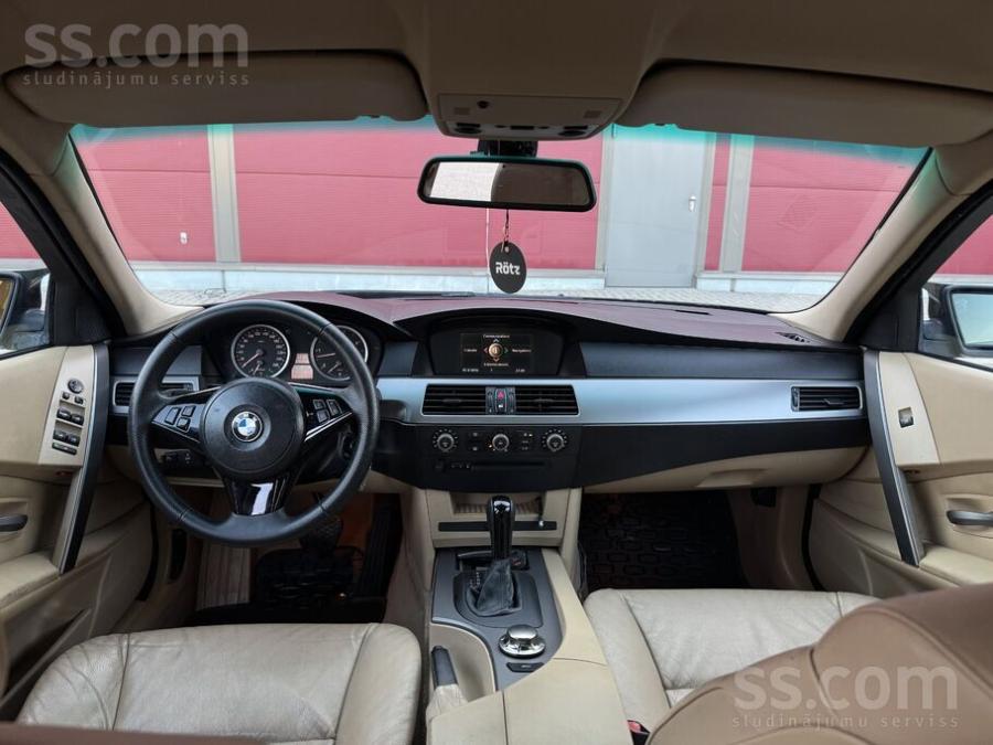 Black BMW 530 2005 in Riga, with an engine capacity of 3.00 L and mileage of 415 thousand km for 4950 €, photo 10 on AUTOMOTO.COM.LV