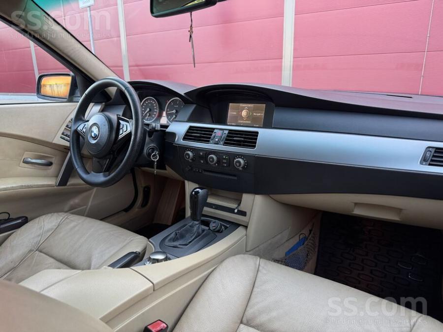 Black BMW 530 2005 in Riga, with an engine capacity of 3.00 L and mileage of 415 thousand km for 4950 €, photo 11 on AUTOMOTO.COM.LV