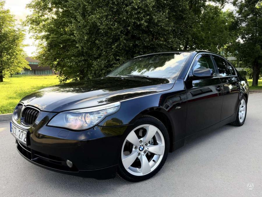 Melns BMW 530 2005 Kauņa, ar dzinēja tilpumu 2.49 L un nobraukumu 398 tūkst. km par 3250 €, foto 1 vietnē AUTOMOTO.COM.LV
