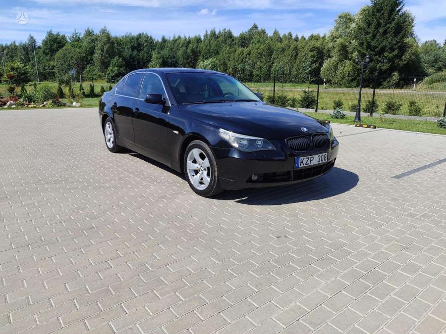Black BMW 530 2005 in Vilnius, with an engine capacity of 2.99 L and mileage of 408 thousand km for 2950 €, photo 4 on AUTOMOTO.COM.LV