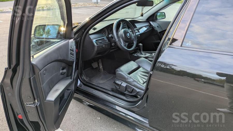 Melns BMW 530 2005 Daugavpils, ar dzinēja tilpumu 3.00 L un nobraukumu 347 tūkst. km par 4900 €, foto 9 vietnē AUTOMOTO.COM.LV