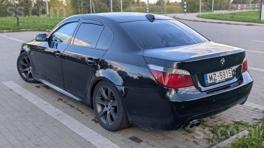 Black BMW 530 2005 in Daugavpils, with an engine capacity of 3.00 L and mileage of 346 thousand km for 4600 €, photo 5 on AUTOMOTO.COM.LV