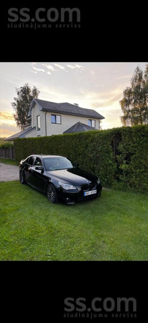 Black BMW 530 2006 in Riga, with an engine capacity of 3.00 L and mileage of 294 thousand km for 6400 €, photo 1 on AUTOMOTO.COM.LV
