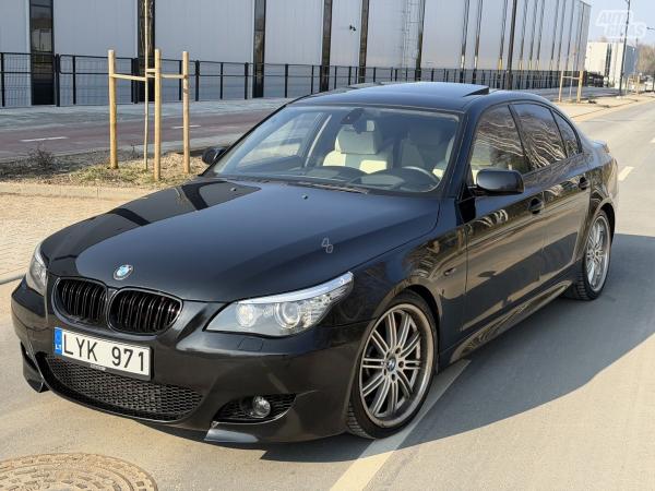 Black BMW 530 2006 in Vilnius, with an engine capacity of 3.00 L and mileage of 349 thousand km for 7999 €, photo 5 on AUTOMOTO.COM.LV