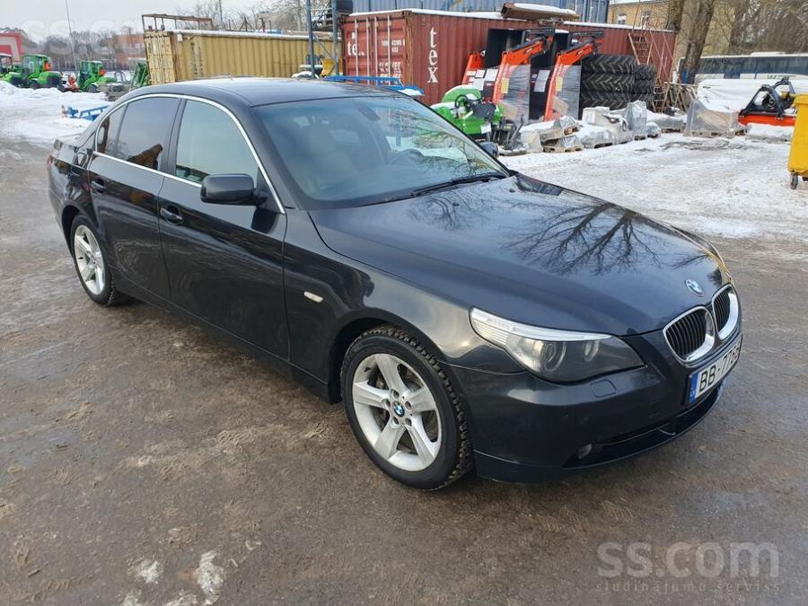 Black BMW 530 2006 in Riga, with an engine capacity of 3.00 L and mileage of 369 thousand km for 4950 €, photo 12 on AUTOMOTO.COM.LV