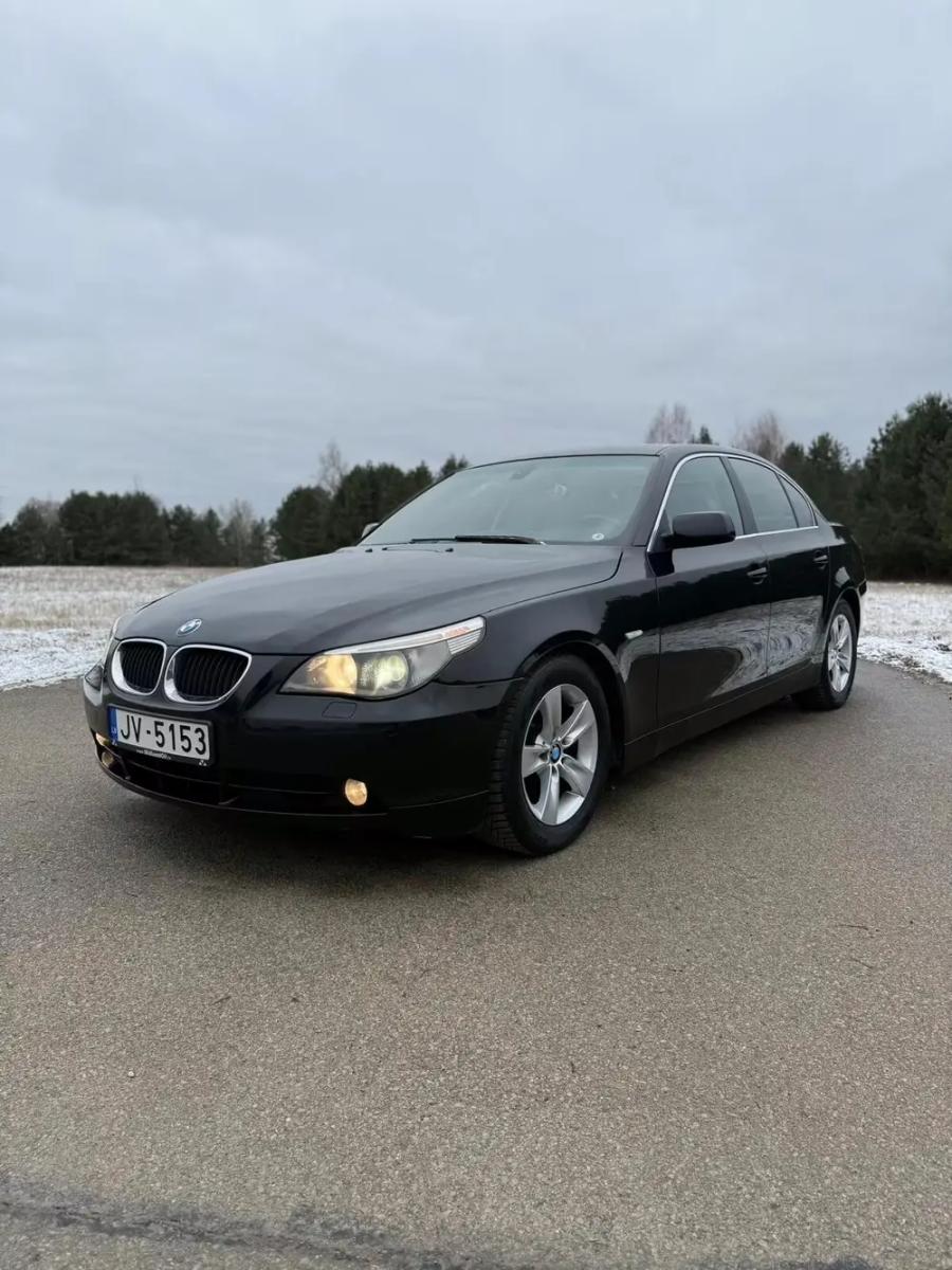 Black BMW 530 2006 in Riga, with an engine capacity of 3.00 L and mileage of 208 thousand km for 5000 €, photo 1 on AUTOMOTO.COM.LV