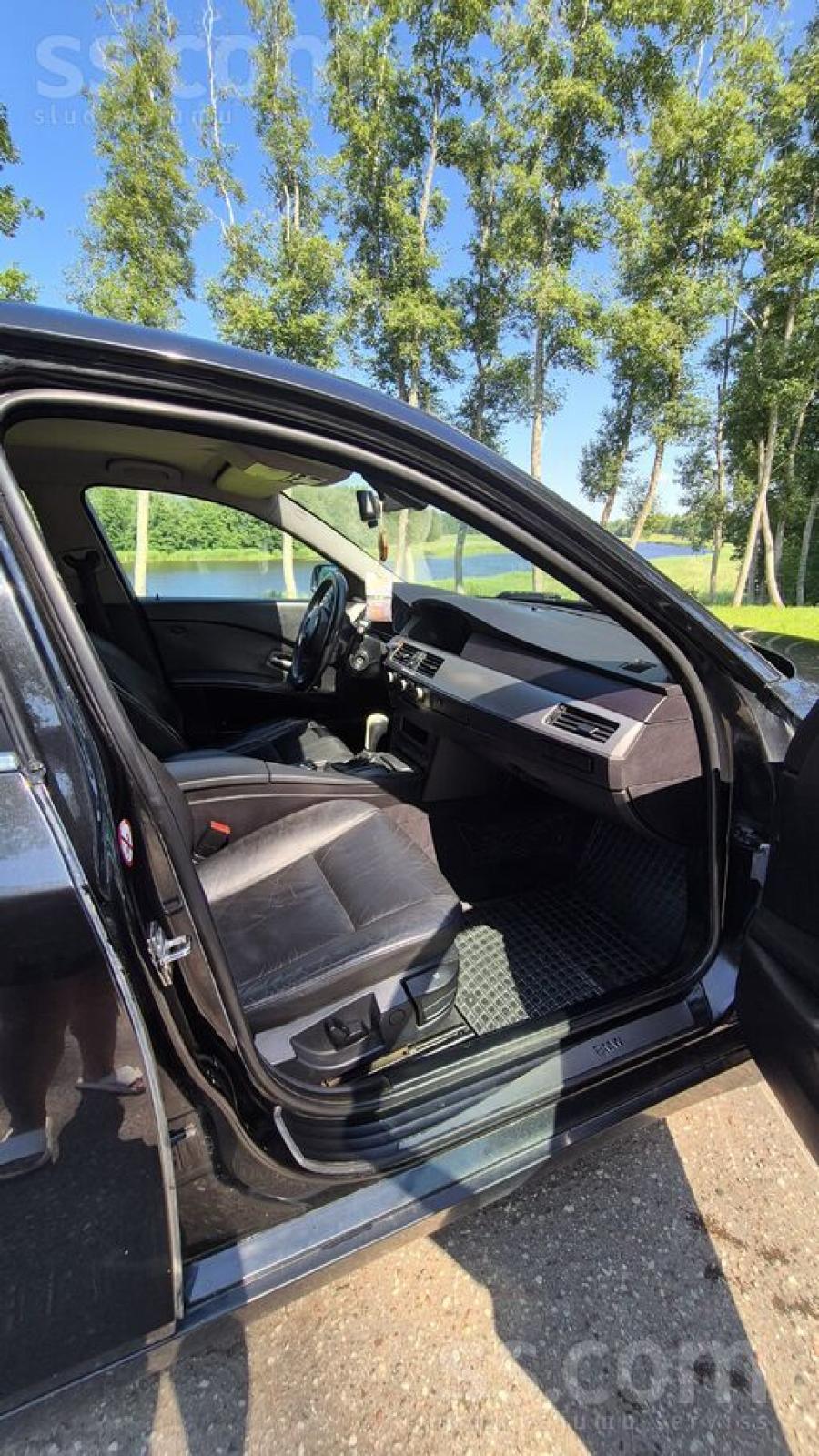 Black BMW 530 2006 in Ventspils, with an engine capacity of 3.00 L and mileage of 506 thousand km for 3000 €, photo 8 on AUTOMOTO.COM.LV