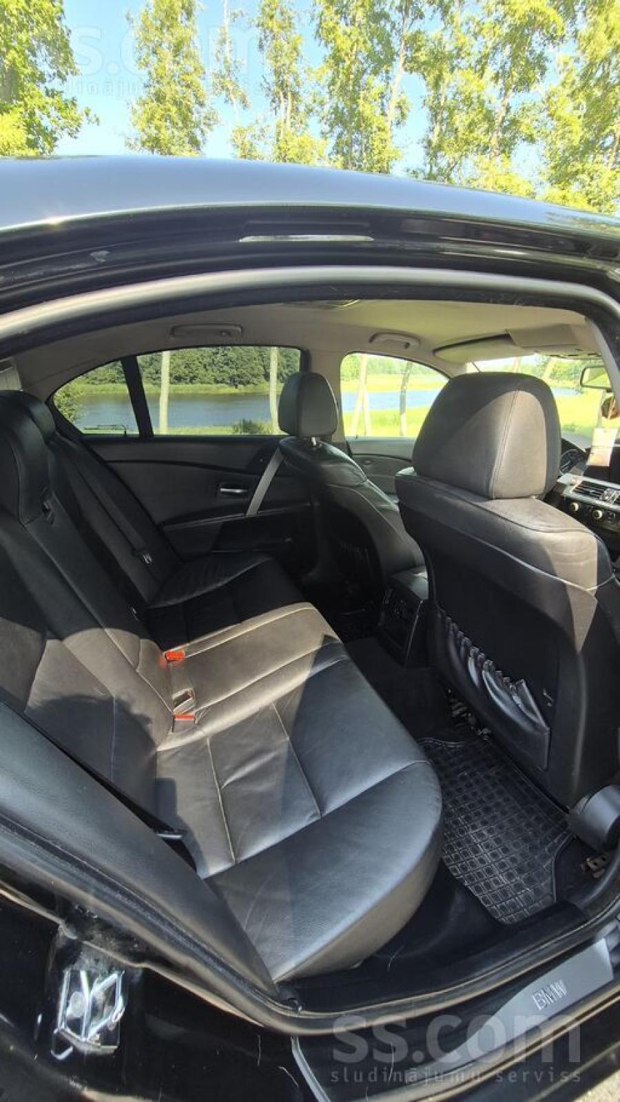 Black BMW 530 2006 in Ventspils, with an engine capacity of 3.00 L and mileage of 506 thousand km for 3000 €, photo 9 on AUTOMOTO.COM.LV