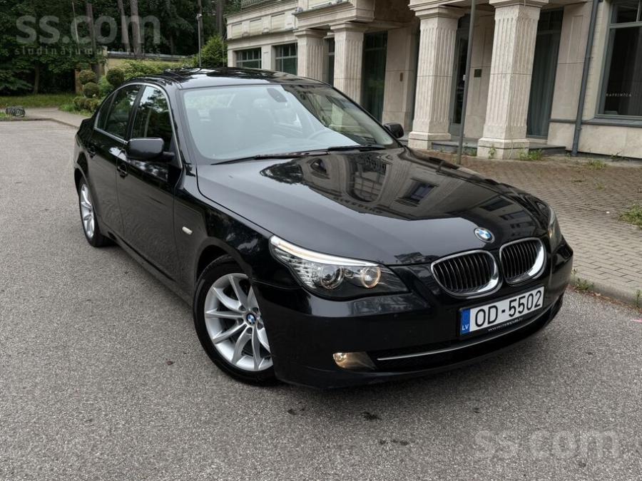 Black BMW 530 2007 in Bauska, with an engine capacity of 3.00 L and mileage of 283 thousand km for 5600 €, photo 1 on AUTOMOTO.COM.LV