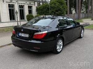 Black BMW 530 2007 in Bauska, with an engine capacity of 3.00 L and mileage of 283 thousand km for 5600 €, photo 5 on AUTOMOTO.COM.LV