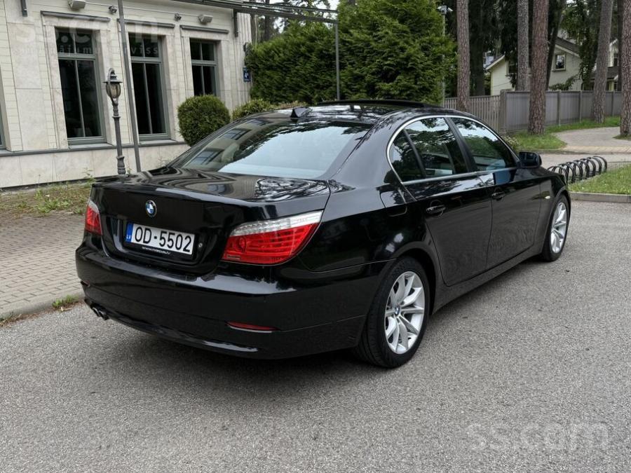 Black BMW 530 2007 in Bauska, with an engine capacity of 3.00 L and mileage of 283 thousand km for 5600 €, photo 5 on AUTOMOTO.COM.LV