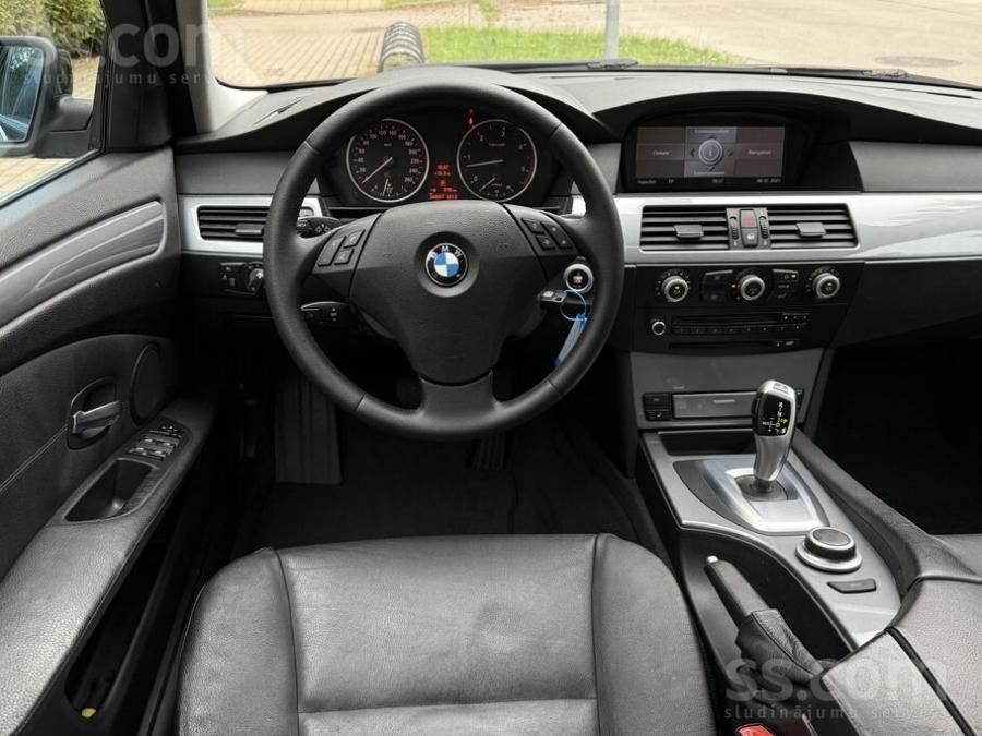 Black BMW 530 2007 in Bauska, with an engine capacity of 3.00 L and mileage of 283 thousand km for 5600 €, photo 9 on AUTOMOTO.COM.LV