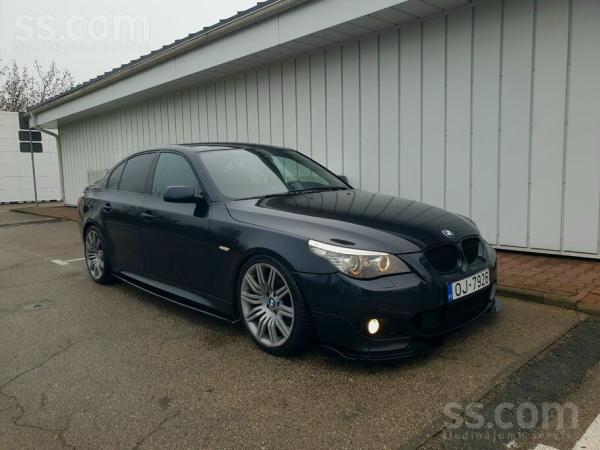 Black BMW 530 2007 in Riga, with an engine capacity of 3.00 L and mileage of 422 thousand km for 5900 €, photo 3 on AUTOMOTO.COM.LV
