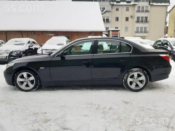 Black BMW 530 2007 in Daugavpils, with an engine capacity of 3.00 L and mileage of 0 thousand km for 6550 €, photo 10 on AUTOMOTO.COM.LV