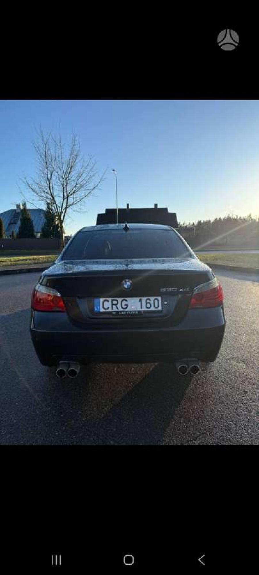 Melns BMW 530 2007 Viļņa, ar dzinēja tilpumu 2.99 L un nobraukumu 249 tūkst. km par 6500 €, foto 2 vietnē AUTOMOTO.COM.LV