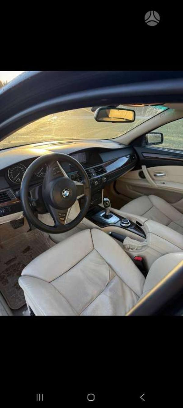 Melns BMW 530 2007 Viļņa, ar dzinēja tilpumu 2.99 L un nobraukumu 249 tūkst. km par 6500 €, foto 4 vietnē AUTOMOTO.COM.LV