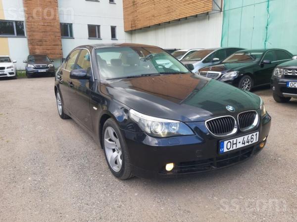 Black BMW 530 2007 in Daugavpils, with an engine capacity of 3.00 L and mileage of 0 thousand km for 6550 €, photo 3 on AUTOMOTO.COM.LV