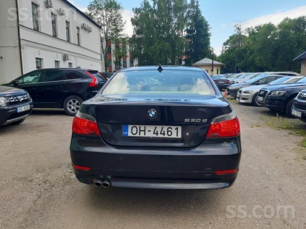 Black BMW 530 2007 in Daugavpils, with an engine capacity of 3.00 L and mileage of 0 thousand km for 6550 €, photo 7 on AUTOMOTO.COM.LV