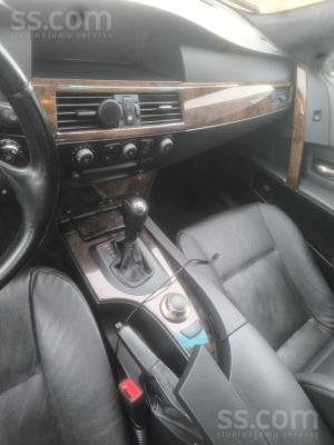 Black BMW 530 2007 in Riga, with an engine capacity of 3.00 L and mileage of 300 thousand km for 4300 €, photo 9 on AUTOMOTO.COM.LV