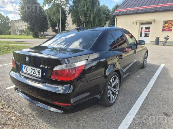 Black BMW 530 2007 in Daugavpils, with an engine capacity of 3.00 L and mileage of 446 thousand km for 4500 €, photo 4 on AUTOMOTO.COM.LV