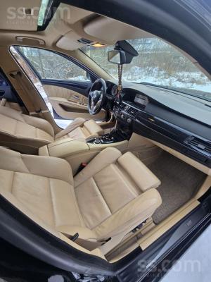 Black BMW 530 2008 in Daugavpils, with an engine capacity of 3.00 L and mileage of 240 thousand km for 5950 €, photo 8 on AUTOMOTO.COM.LV