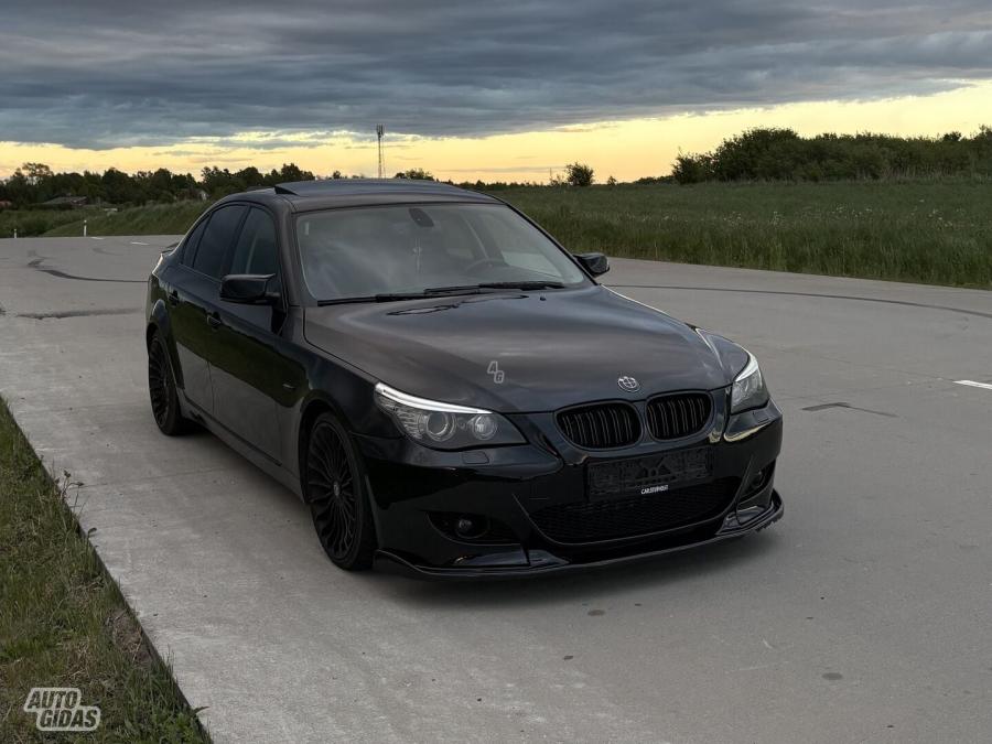 Black BMW 530 2008 in Klaipeda, with an engine capacity of 3.00 L and mileage of 370 thousand km for 6950 €, photo 1 on AUTOMOTO.COM.LV