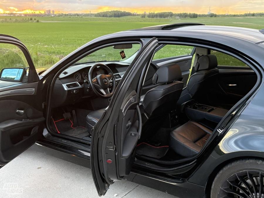 Black BMW 530 2008 in Klaipeda, with an engine capacity of 3.00 L and mileage of 370 thousand km for 6950 €, photo 10 on AUTOMOTO.COM.LV