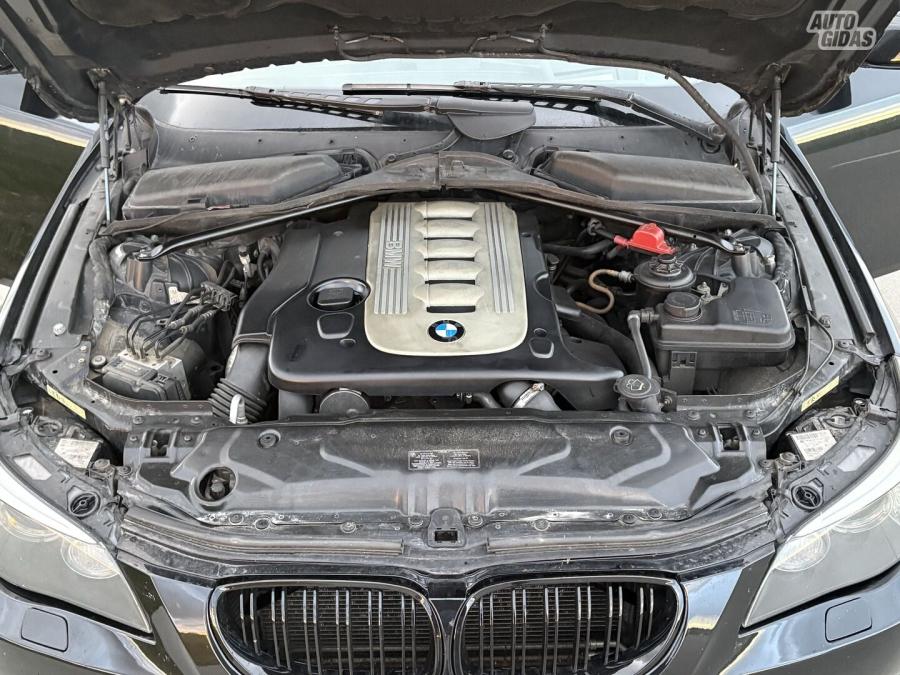Black BMW 530 2008 in Klaipeda, with an engine capacity of 3.00 L and mileage of 370 thousand km for 6950 €, photo 23 on AUTOMOTO.COM.LV