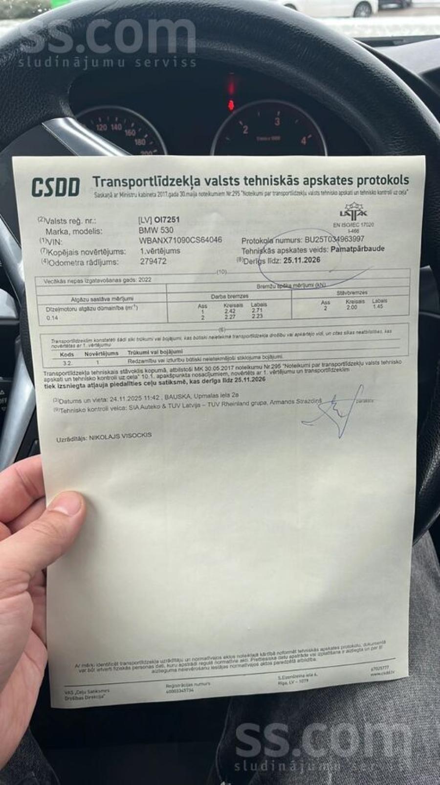 Melns BMW 530 2008 Bauska, ar dzinēja tilpumu 3.00 L un nobraukumu 285 tūkst. km par 6000 €, foto 20 vietnē AUTOMOTO.COM.LV