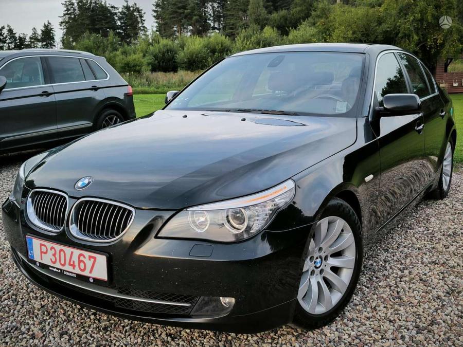 Black BMW 530 2008 in Trakai, with an engine capacity of 2.99 L and mileage of 345 thousand km for 5250 €, photo 1 on AUTOMOTO.COM.LV