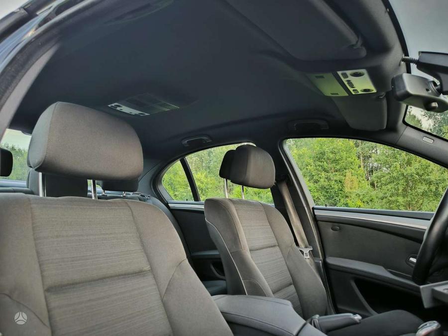 Black BMW 530 2008 in Trakai, with an engine capacity of 2.99 L and mileage of 345 thousand km for 5250 €, photo 31 on AUTOMOTO.COM.LV