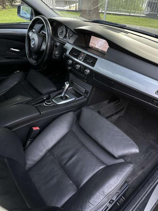 Black BMW 530 2008 in Vilnius, with an engine capacity of 2.99 L and mileage of 368 thousand km for 7000 €, photo 10 on AUTOMOTO.COM.LV