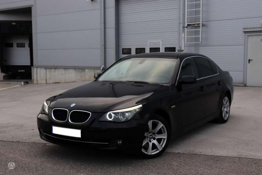 Black BMW 530 2008 in Klaipeda, with an engine capacity of 2.99 L and mileage of 249 thousand km for 5800 €, photo 1 on AUTOMOTO.COM.LV