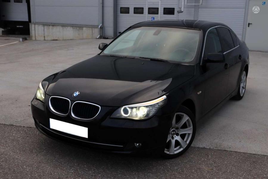 Black BMW 530 2008 in Klaipeda, with an engine capacity of 2.99 L and mileage of 249 thousand km for 5800 €, photo 3 on AUTOMOTO.COM.LV
