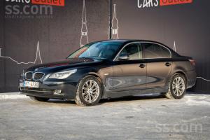 Black BMW 530 2009 in Riga, with an engine capacity of 3.00 L and mileage of 344 thousand km for 6490 €, photo  on AUTOMOTO.COM.LV