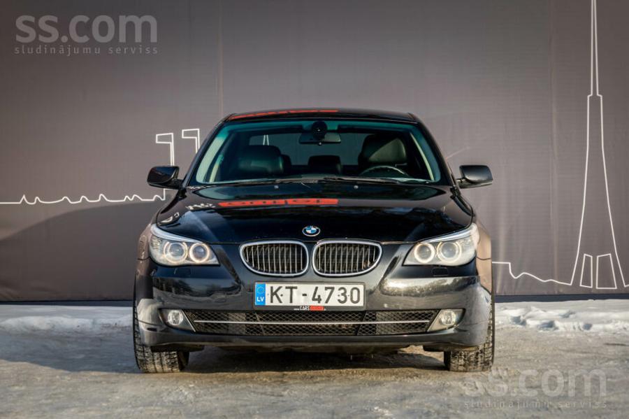 Black BMW 530 2009 in Riga, with an engine capacity of 3.00 L and mileage of 344 thousand km for 6490 €, photo 2 on AUTOMOTO.COM.LV