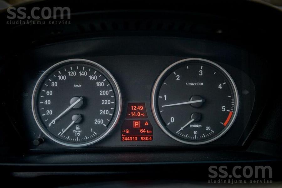 Black BMW 530 2009 in Riga, with an engine capacity of 3.00 L and mileage of 344 thousand km for 6490 €, photo 18 on AUTOMOTO.COM.LV