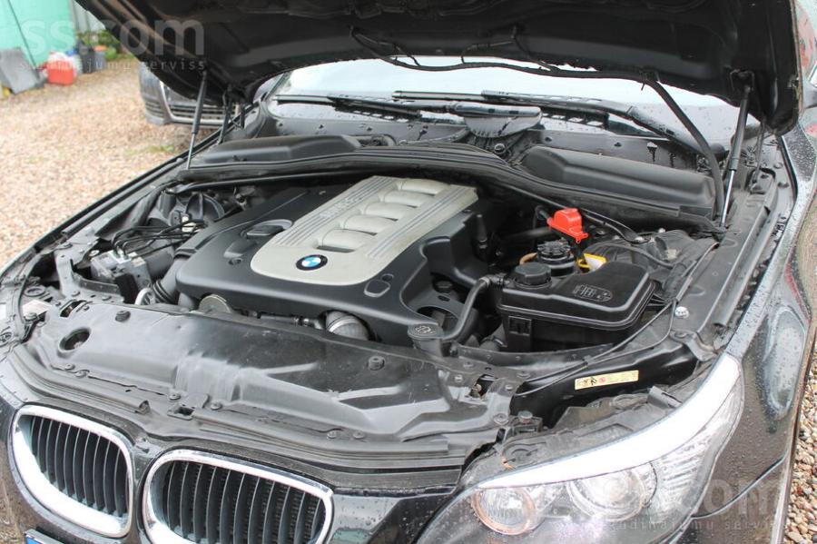 Black BMW 530 2009 in Daugavpils, with an engine capacity of 3.00 L and mileage of 333 thousand km for 6090 €, photo 30 on AUTOMOTO.COM.LV
