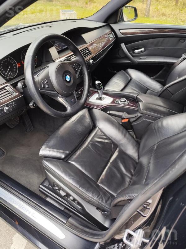 Black BMW 530 2009 in Riga, with an engine capacity of 3.00 L and mileage of 340 thousand km for 8950 €, photo 5 on AUTOMOTO.COM.LV