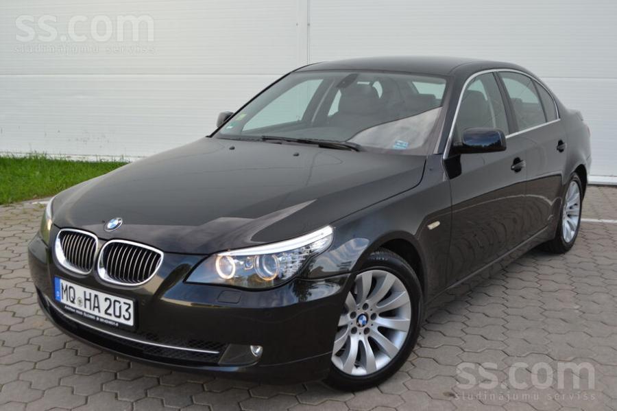 Black BMW 530 2009 in Riga, with an engine capacity of 3.00 L and mileage of 337 thousand km for 7650 €, photo 1 on AUTOMOTO.COM.LV