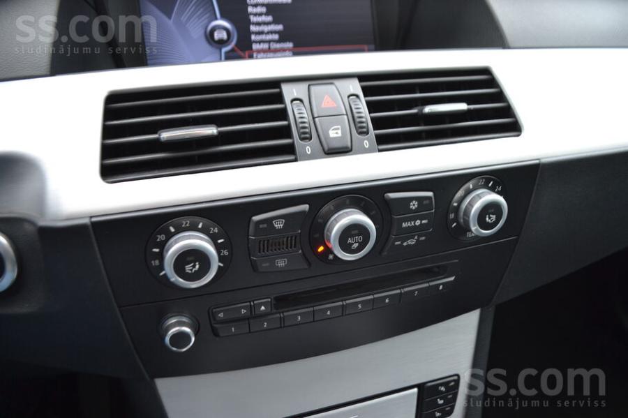 Black BMW 530 2009 in Riga, with an engine capacity of 3.00 L and mileage of 337 thousand km for 7650 €, photo 23 on AUTOMOTO.COM.LV