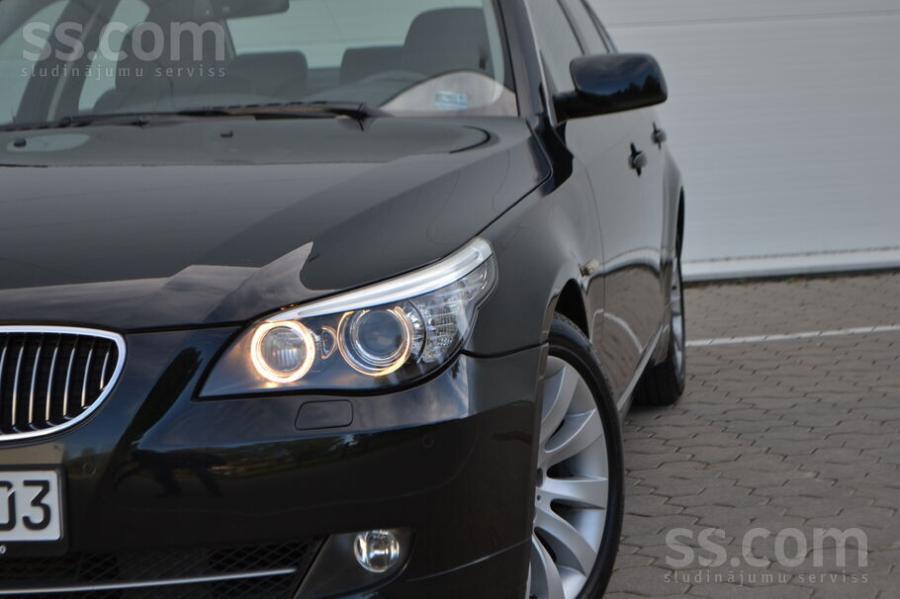 Black BMW 530 2009 in Riga, with an engine capacity of 3.00 L and mileage of 337 thousand km for 7650 €, photo 30 on AUTOMOTO.COM.LV