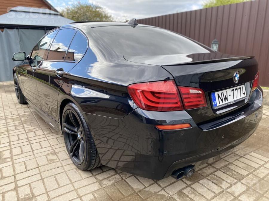 Black BMW 530 2010 in Daugavpils, with an engine capacity of 3.00 L and mileage of 265 thousand km for 15000 €, photo 6 on AUTOMOTO.COM.LV