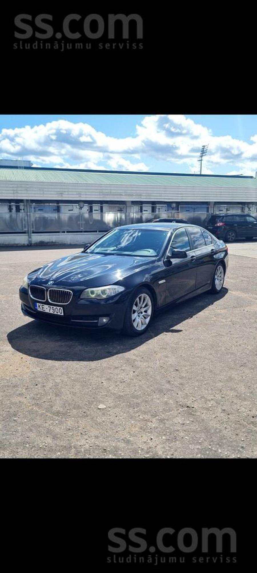 Black BMW 530 2010 in Daugavpils, with an engine capacity of 3.00 L and mileage of 420 thousand km for 6350 €, photo 5 on AUTOMOTO.COM.LV