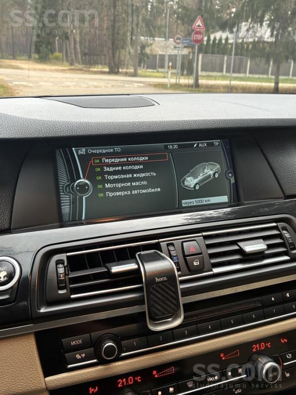 Black BMW 530 2010 in Daugavpils, with an engine capacity of 3.00 L and mileage of 288 thousand km for 7800 €, photo 9 on AUTOMOTO.COM.LV