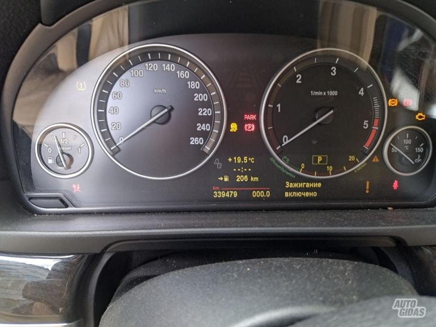 Black BMW 530 2010 in Vilnius, with an engine capacity of 3.00 L and mileage of 339 thousand km for 4200 €, photo 11 on AUTOMOTO.COM.LV