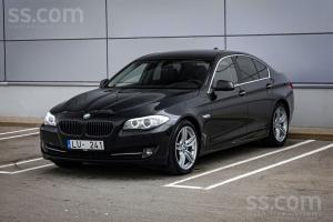 Melns BMW 530 2010 Rīga, ar dzinēja tilpumu 3.00 L un nobraukumu 303 tūkst. km par 7990 €, foto  vietnē AUTOMOTO.COM.LV