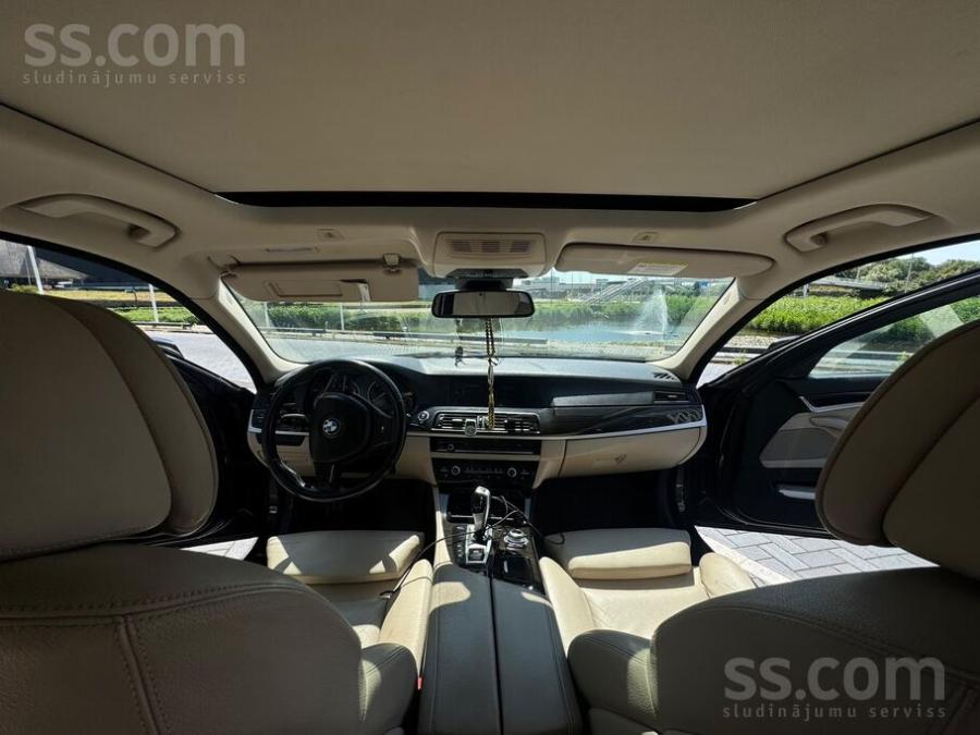 Black BMW 530 2011 in Riga, with an engine capacity of 3.00 L and mileage of 283 thousand km for 10999 €, photo 6 on AUTOMOTO.COM.LV