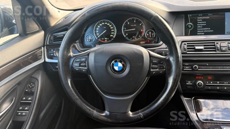 Melns BMW 530 2011 Liepāja, ar dzinēja tilpumu 3.00 L un nobraukumu 273 tūkst. km par 10950 €, foto 17 vietnē AUTOMOTO.COM.LV