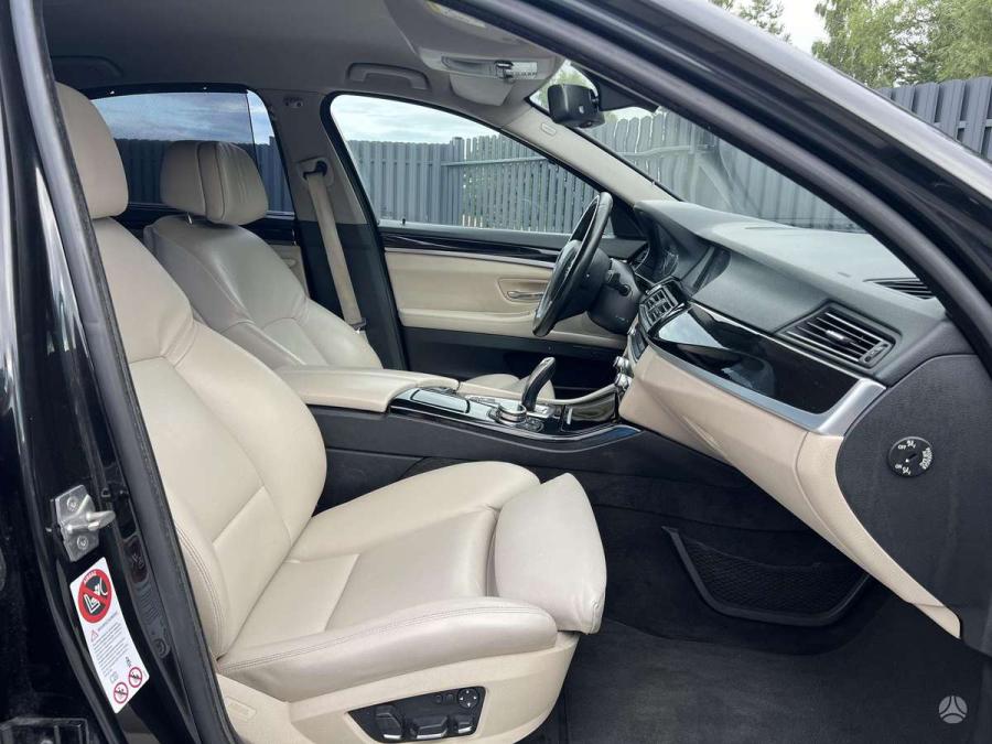 Black BMW 530 2011 in Vilnius, with an engine capacity of 2.99 L and mileage of 401 thousand km for 8800 €, photo 16 on AUTOMOTO.COM.LV